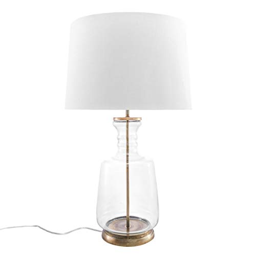 nuLOOM RJT01AA Eagan 24" Glass Table Lamp, Height, Gold