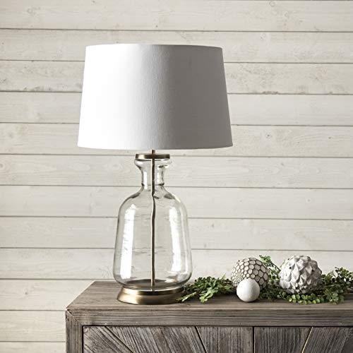 nuLOOM RJT01AA Eagan 24" Glass Table Lamp, Height, Gold