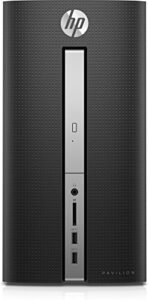 new hp pavilion desktop with 23" monitor bundle intel i3-7100 3.9ghz 8gb ram 1tb hdd dvd vga hdmi windows 10