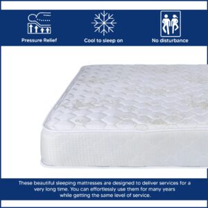 Mattress Solution Gentle Firm Tight top Innerspring Fully Assembled Mattress, Good for The Back, 75" X 48", Classic Collection