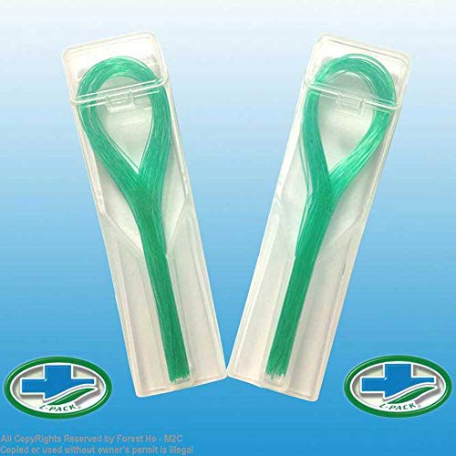 Oral Dental Floss Threader for Crown Brace Bridge Implant 140 pcs / 4 Packs