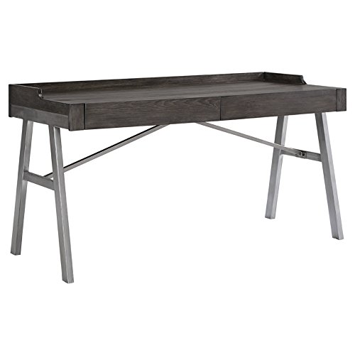 Signature Design by Ashley Raventown Urban 60" Home Office Desk, Weathered Brown