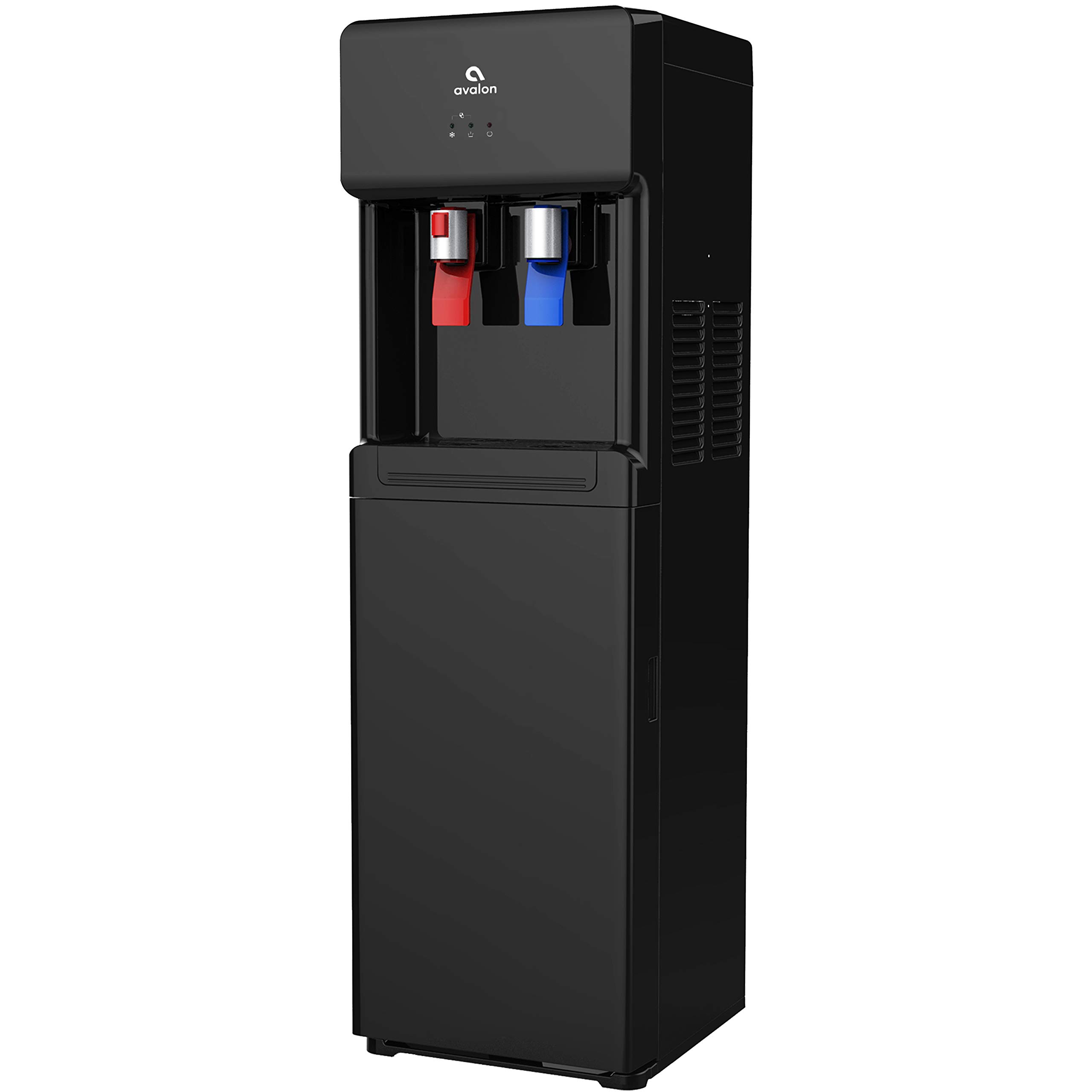 Avalon A6BLWTRCLRBLK Touchless Bottom Loading Cooler Dispenser-Hot & Cold Water, Child Safety Lock, Innovative Slim Design, Holds 3 or 5 Gallon Bottles-UL/Energy Star Approved-Black