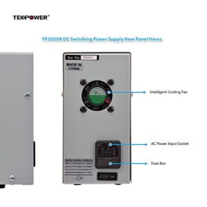 Tekpower TP3005N Regulated DC Variable Power Supply, 0-30V at 0-5A