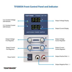 Tekpower TP3005N Regulated DC Variable Power Supply, 0-30V at 0-5A