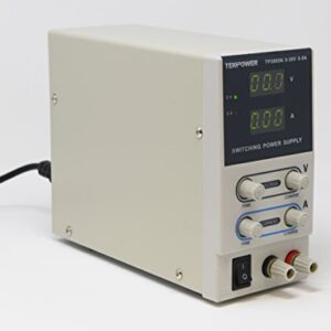 Tekpower TP3005N Regulated DC Variable Power Supply, 0-30V at 0-5A