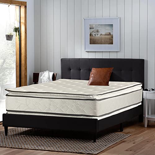 Mattress Solution Medium Plush Double Sided Pillowtop Innerspring Fully Assembled Mattress, Good for The Back, Full XL, Size