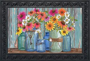 briarwood lane farm fresh flowers spring doormat indoor outdoor 30" x 18"