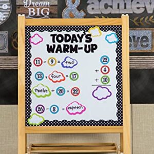 Teacher Created Resources (77327) Black Funtastic 1-3/4" Clingy Thingies Letters