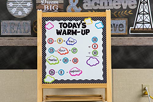 Teacher Created Resources (77327) Black Funtastic 1-3/4" Clingy Thingies Letters