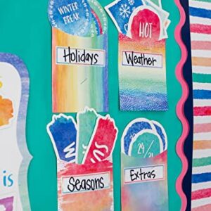 Teacher Created Resources TCR5816 Watercolor Library Pockets - Multi-Pack