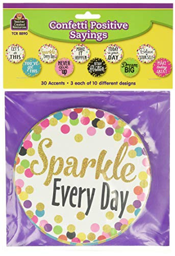 Confetti Positive Sayings Accents (8890)