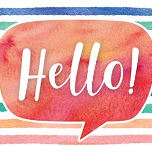 Watercolor Hello Postcards