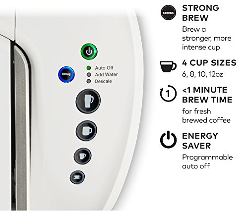 Keurig K-Select Single-Serve K-Cup Pod Coffee Maker, Matte White