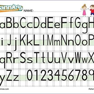 Channie’s Easy Peasy Alphabet Tracing & Writing Pad, Practice Handwriting & Printing Workbook; 2-Pack Contains Total of 160 Pages Front & Back, 80 Sheets, Grades Pre-K - 1st, Size 8.5” x 11”, 2-Pack