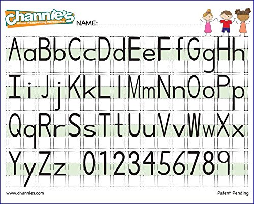 Channie’s Easy Peasy Alphabet Tracing & Writing Pad, Practice Handwriting & Printing Workbook; 2-Pack Contains Total of 160 Pages Front & Back, 80 Sheets, Grades Pre-K - 1st, Size 8.5” x 11”, 2-Pack