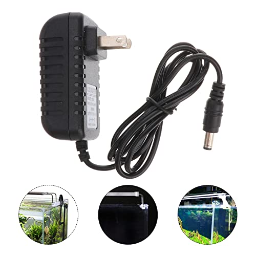 UEETEK LED Power Adapter AC110-240V DC12V 1A Switching Power Supply Converter for Aquarium Fish Tank Light (US Plug)