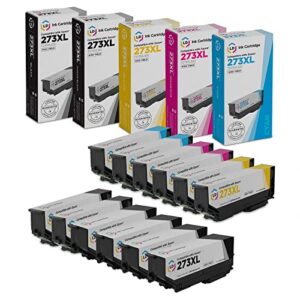 ld products remanufactured ink cartridge replacements for epson 273xl high yield (4 black, 2 cyan, 2 magenta, 2 yellow, 2 photo black, 12-pack) for use in xp expression xp-520, xp-600, xp-610, xp-620