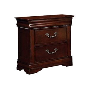 benjara , cherry mandura contemporary nightstand