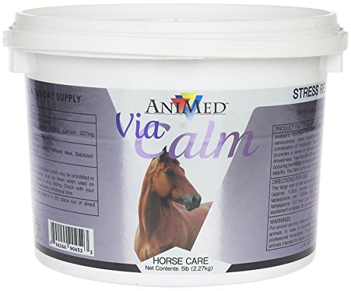 AniMed Via-Calm 5 LB Nerve Stress Relief Supplement for Horses Emotional Balance