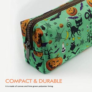 LParkin Halloween Canvas Pencil Case Pen Bag Pouch Stationary Case Makeup Cosmetic Bag