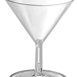 40 Disposable Mini Plastic Martini Glasses Clear Mini Dessert Cups Plastic Cocktail Glasses 2 pc Martini Glass Dessert Glasses Parfait Cups 2 oz Wine Shooter Shot Glasses Candy Bowls Trifle Party Bowl