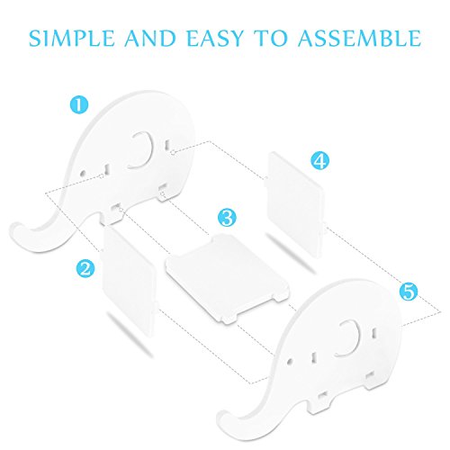 COOLOO Pencil Holder Cell Phone Stand, Cute Elephant Office Accessories Tablet Desk Bracket Compatible, Desk Decoration Multifunctional Stationery Box