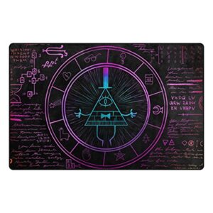 DEYYA Bill Cipher Wheel Zodiac Pattern Area Rug Carpet Non-Slip Floor Mat Doormats for Living Room Bedroom 3'x5'