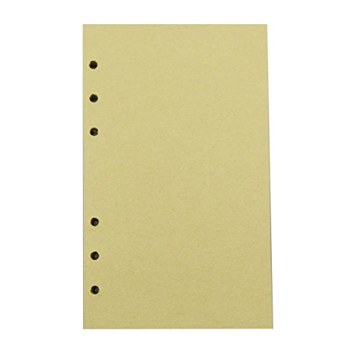 ai-natebok Notebook Paper Refill Paper, A6 Loose-leaf Papers for 7 Inches Refillable Travel Journal, 6 Hole 160 Sheets (320 Pages) 3.75 by 6.75 Inches Blank Page Filler Craft Paper from