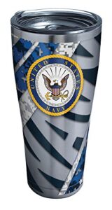 tervis triple walled navy insulated tumbler cup keeps drinks cold & hot, 30oz - stainless steel, digi camo