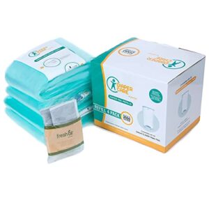 4 pack diaper refill liners - compatible with dekor classic regular size pail- disposable diaper pail liners hold up to 2000 diapers – baby scented refills with bamboo charcoal smell eliminator bags