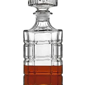 Lefonte Whiskey Decanter, Whiskey Decanter for Scotch Liquor Bourbon or Wine - 750ml