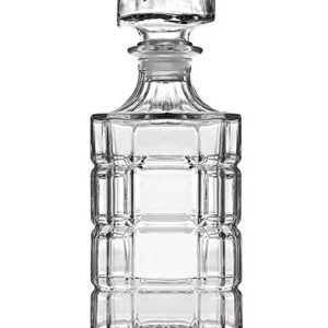 Lefonte Whiskey Decanter, Whiskey Decanter for Scotch Liquor Bourbon or Wine - 750ml