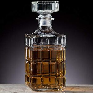 Lefonte Whiskey Decanter, Whiskey Decanter for Scotch Liquor Bourbon or Wine - 750ml