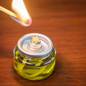 SHABBOS OIL CANDLE LIGHT. Pre-Filled (for quick lighting) Beautiful High Flame, (throughout the entire time) SEALED, NO SPIL, NO MESS, 100% Extra Virgin Olive Oil Burns Approx. 6 Hrs 22 per pack