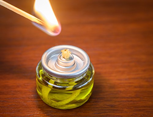 SHABBOS OIL CANDLE LIGHT. Pre-Filled (for quick lighting) Beautiful High Flame, (throughout the entire time) SEALED, NO SPIL, NO MESS, 100% Extra Virgin Olive Oil Burns Approx. 6 Hrs 22 per pack