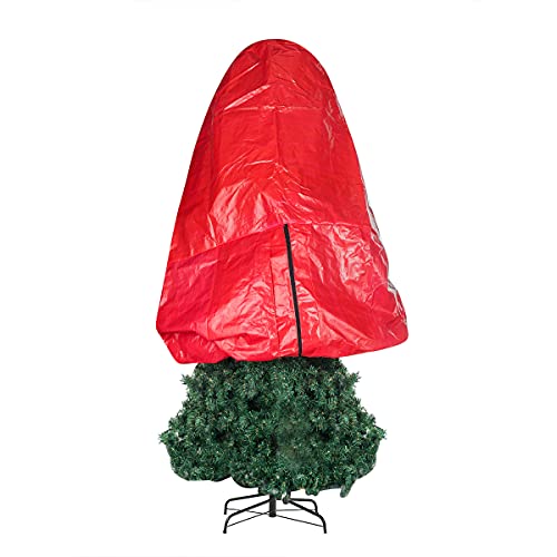 Elf Stor Premium Christmas Tree Cover Holiday Red Large Size for For 7.5 Ft Tree