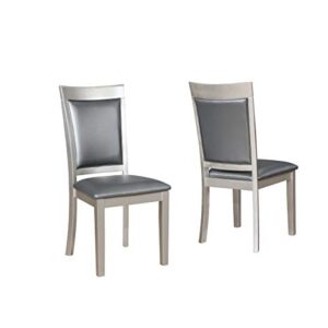 Roundhill Furniture Avignor Contemporary Simplicity Dining Chair, Set of 2