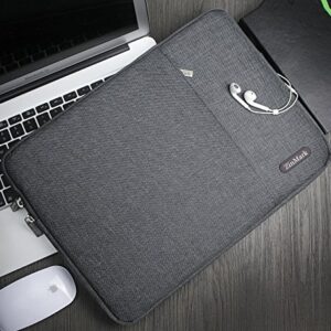 ZinMark Laptop Sleeve 13 Inch Compatible 2019 2018 MacBook Air 13 Inch Retina A1932, 13 Inch MacBook Pro A2159 A1989 A1706 A1708 | XPS 13, Water-Resistant Polyester Notebook Case,Dark Gray