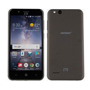 zte vzw-z839pp blade vantage 5 16gb 1.1ghz 2gb prepaid lte verizon smartphone, black, carrier locked to verizon prepaid