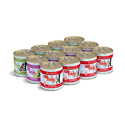 Weruva Dogs in the Kitchen, Variety Pack, Doggie Dinner Dance!, Wet Dog Food, 10oz Cans (Pack of 12)