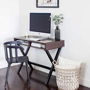 Nathan James Kalos Home Office Computer Desk or Console Table, Espresso