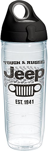 Tervis Jeep Made in USA Double Walled Insulated Tumbler Travel Cup Keeps Drinks Cold & Hot, 24oz Water Bottle, Tough and Rugged