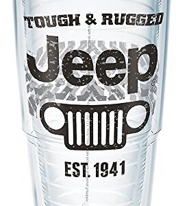 Tervis Jeep Made in USA Double Walled Insulated Tumbler Travel Cup Keeps Drinks Cold & Hot, 24oz, Tough and Rugged