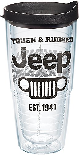 Tervis Jeep Made in USA Double Walled Insulated Tumbler Travel Cup Keeps Drinks Cold & Hot, 24oz, Tough and Rugged