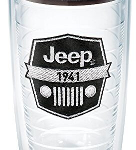 Tervis Jeep Made in USA Double Walled Insulated Tumbler Travel Cup Keeps Drinks Cold & Hot, 16oz, Logo