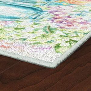 Brumlow Mills Colorful Flowers In Mason Jar Area Rug for Kitchen, Entryway Rug, Living Room or Bedroom Carpet, 1'8" x 2'10", Multi