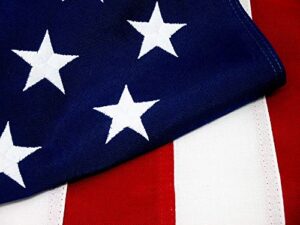 american flag heavy duty 5x8 premium commercial grade 2 ply polyester 100% made in usa tough durable fade resistant all weather sewn stripes embroidered stars