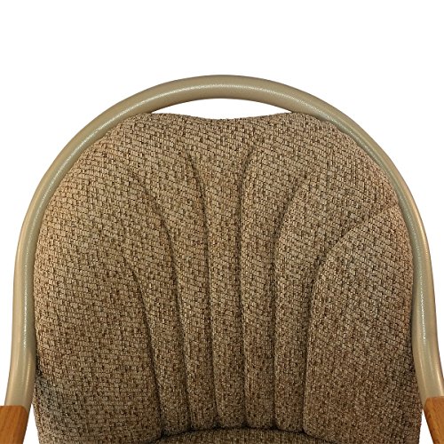 Caster Chair Company Britney Swivel Tilt Caster Dining Arm Chair in Wheat Tweed Fabric (1 Chair)