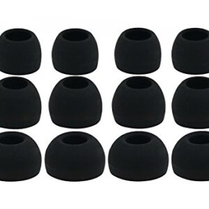 12pcs (All-B) 4S / 4M / 4L Replacement Ear Adapters Earbuds Ear Tips Set Compatible with Symphonized in Ear Earphones Headphones